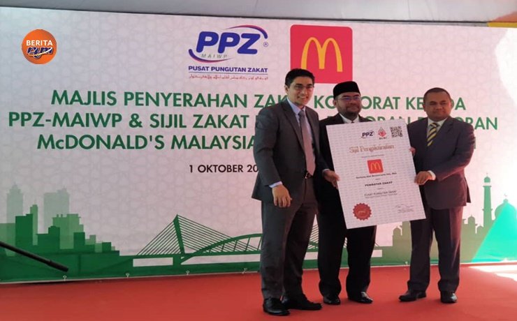 Berita RTM on Twitter: "1 Okt - McDonald's Malaysia terima sijil pembayar zakat korporat pertama ...