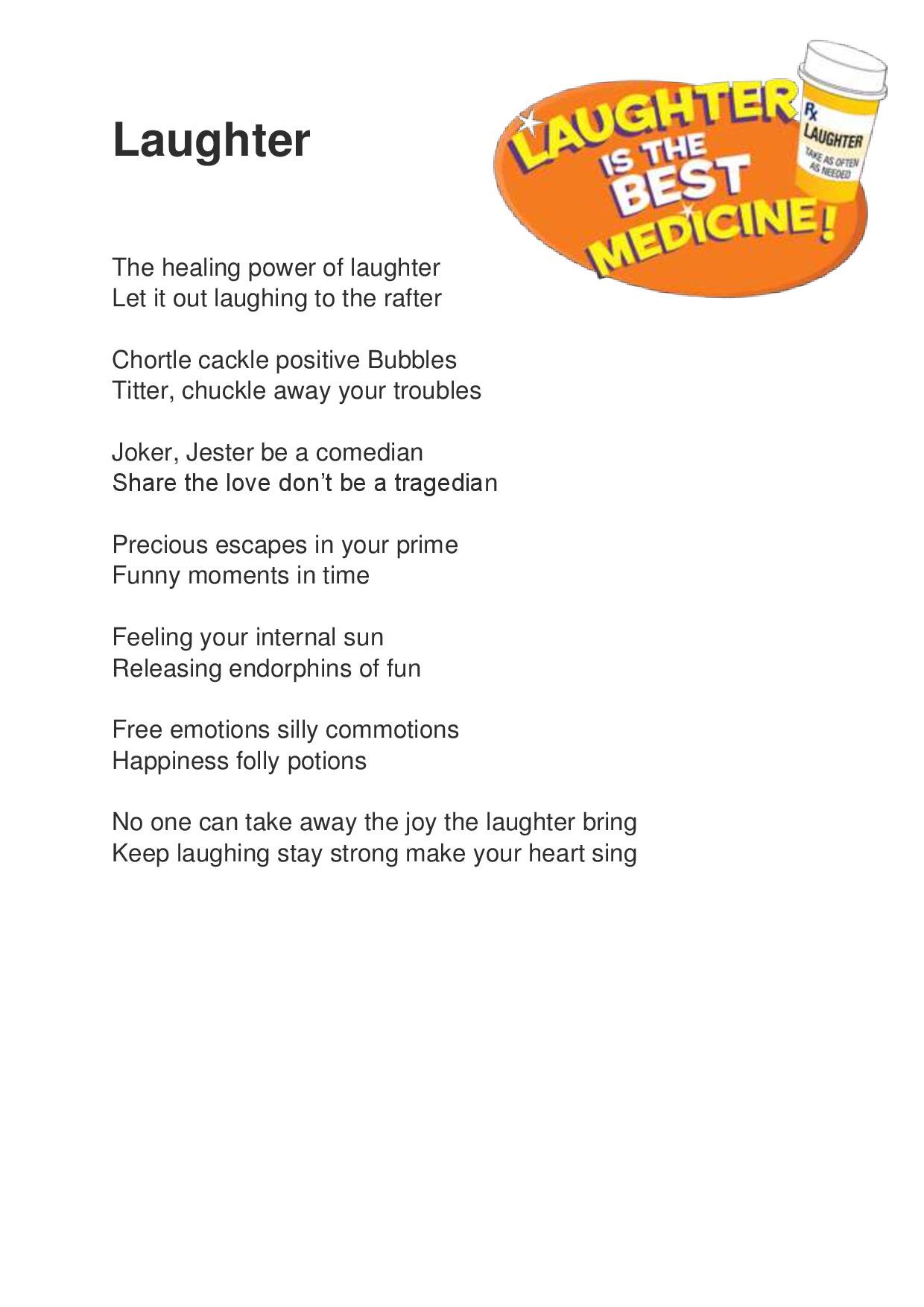 Laughter Is The Best Medicine Poem