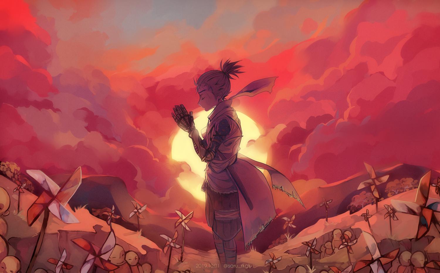 saru @ frayref on Twitter: "風車 #SekiroFanArt https://t.co/OC6oWfwPHy" / Twitter