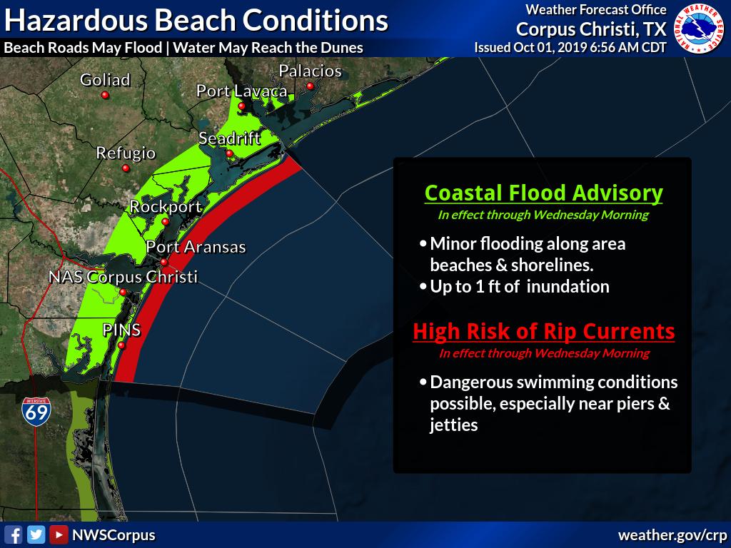 A High Risk for Rip Currents will exist through Wed morning along Gulf ...