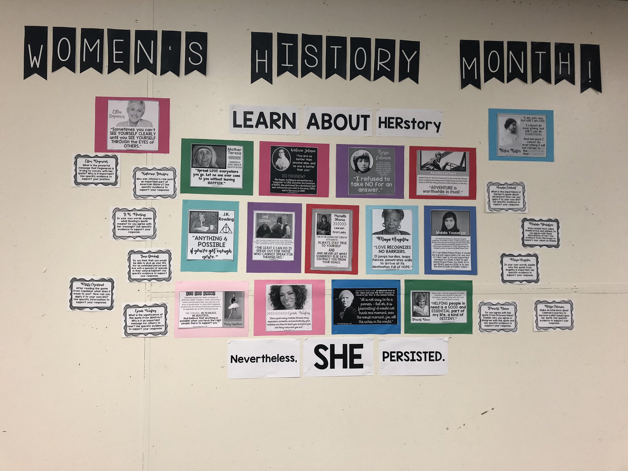 Womens History Month Bulletin Board