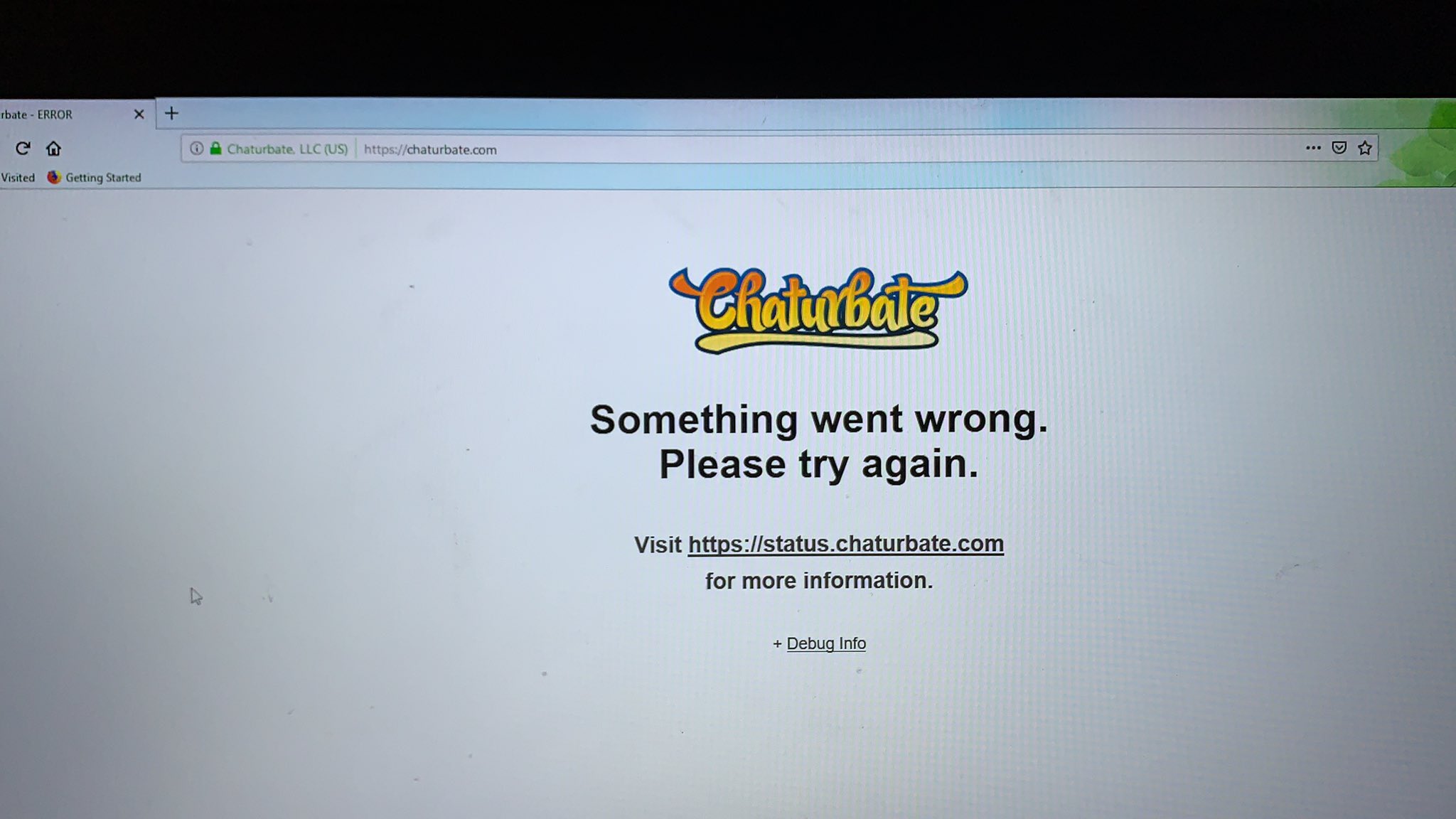 Leana Lovings 💕 on Twitter: "All of Chaturbate is down. ): I broke it.…