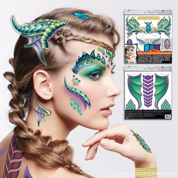 Dragon Scale Face Paint