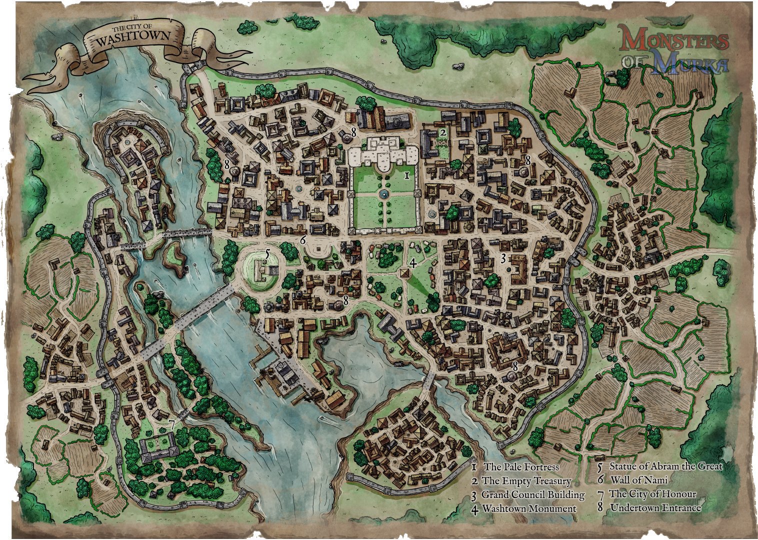 Pathfinder Town Maps