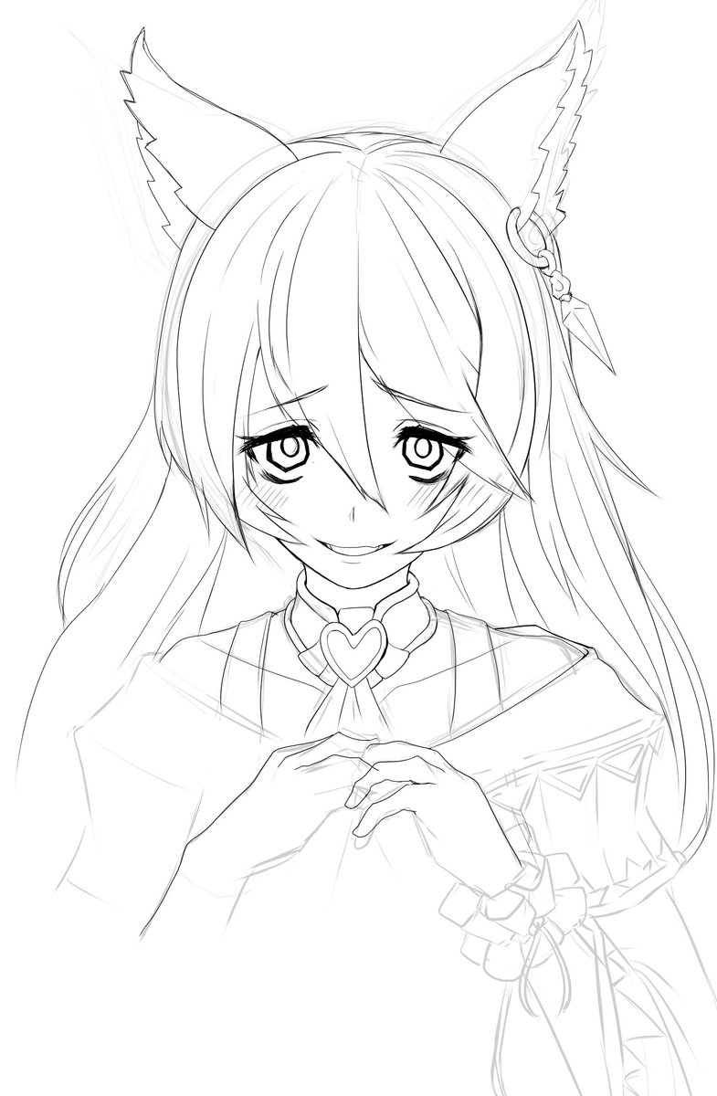 グラブル「[WIP] ニーア 地味にお胸おおきい?( ˘ω˘ ) この構図見えないけど..」ゴリ蔵🔞@C106(日)東7F-46a🦊の漫画