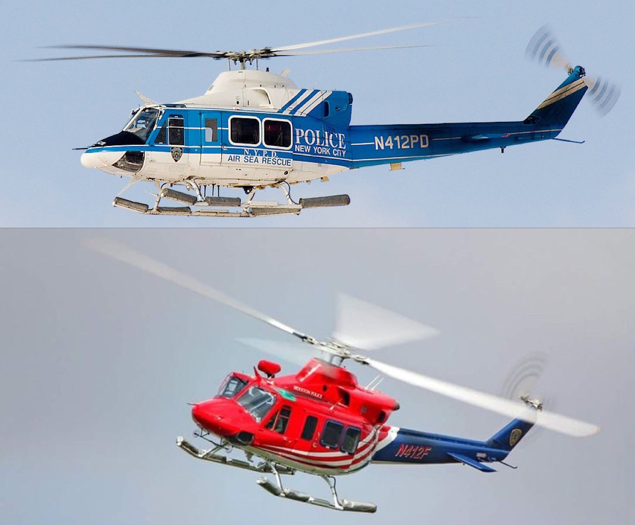 Red And White Helicopter