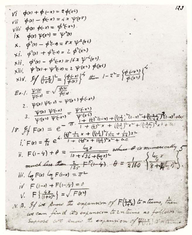 Srinivasa Ramanujan Notebooks