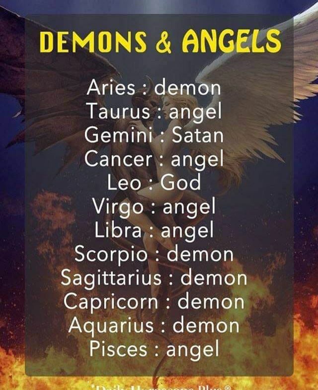 The zodiac signs as angels and demons 60 photos - Youhoroscope.com