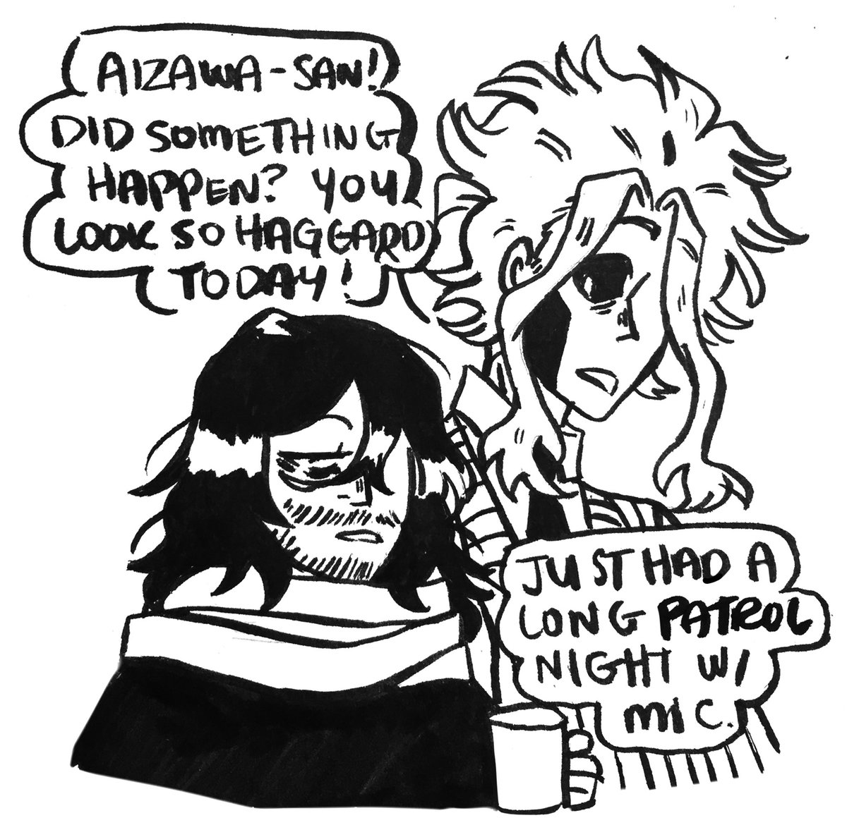 「can I get some uhhh pining? #erasermic 」nart (submas brainrot)の漫画