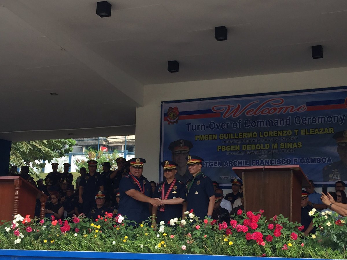 Chief PNP OIC, PLTGEN Archie Gamboa presided the turn over ceremony ...