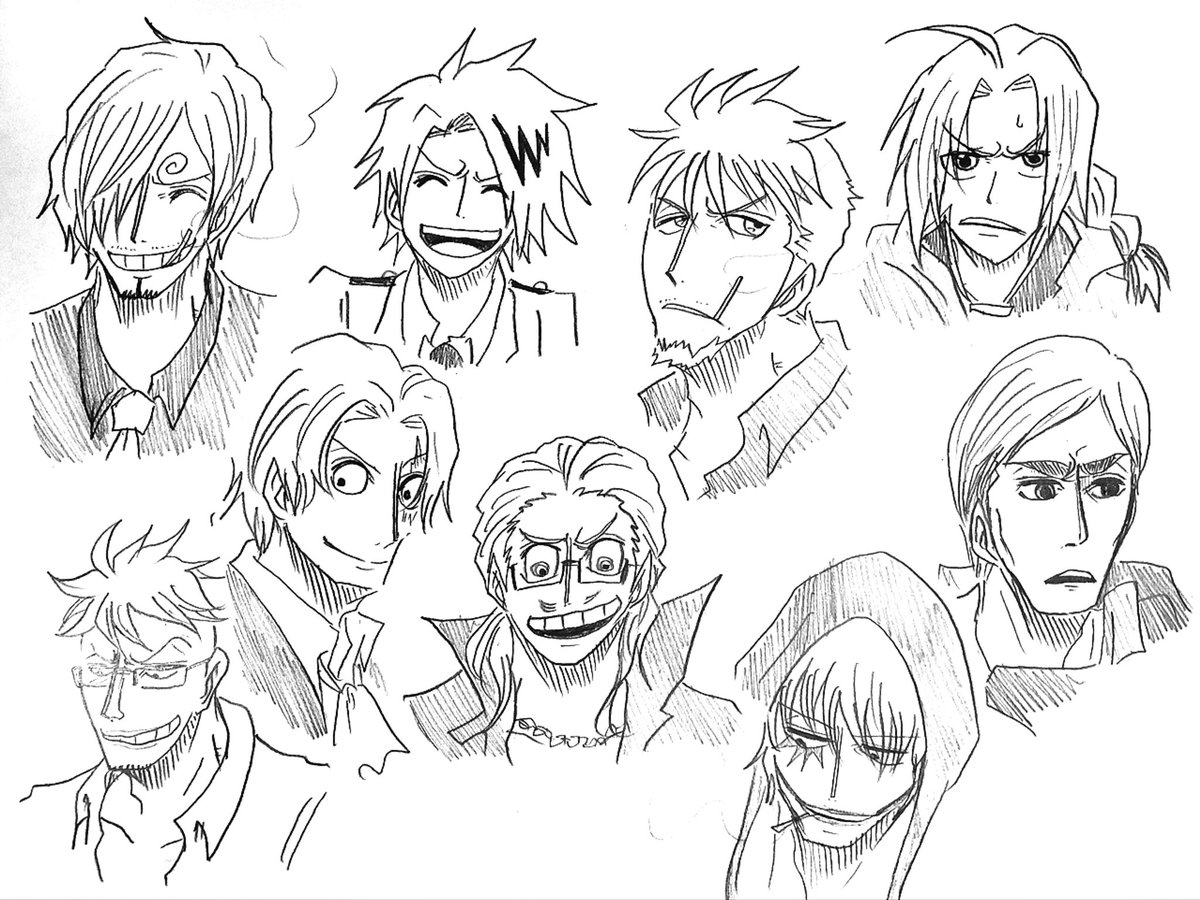 「私の好きになるキャラ今思えば金髪率高い〜ってなって描いた落書き 」K🍬/ Kyasuの漫画