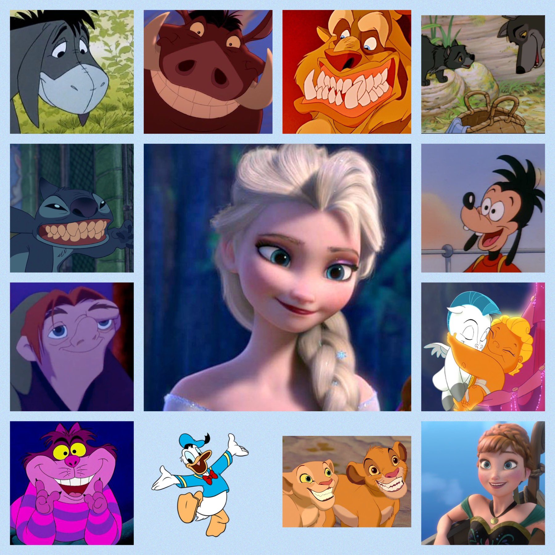 Smiling Disney Characters