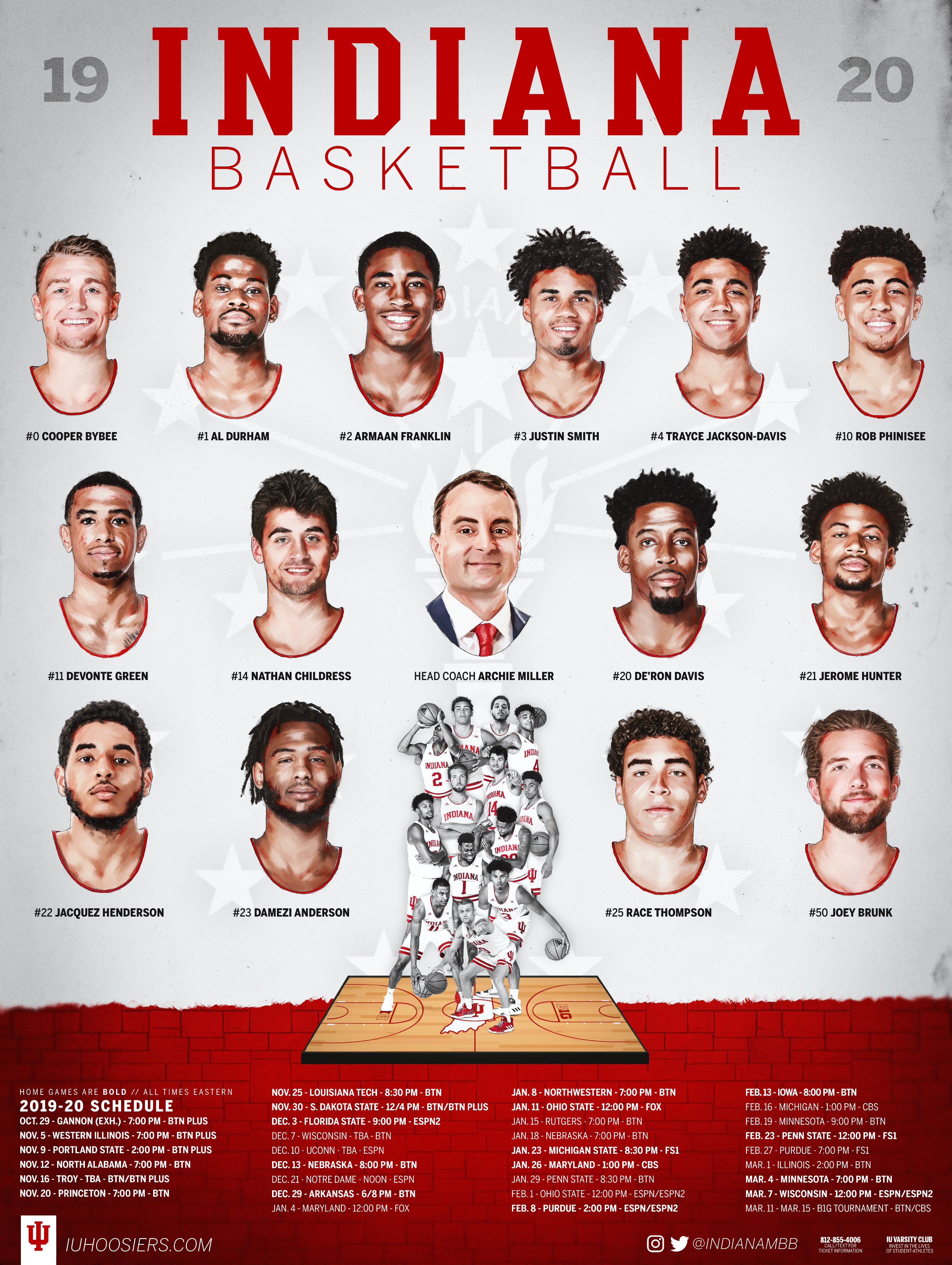 2025-2026 Iu Mens Basketball Calendar Poster - Terence L. Clarke 2025-2026 Iu Mens Basketball Calendar Poster - Terence L. Clarke