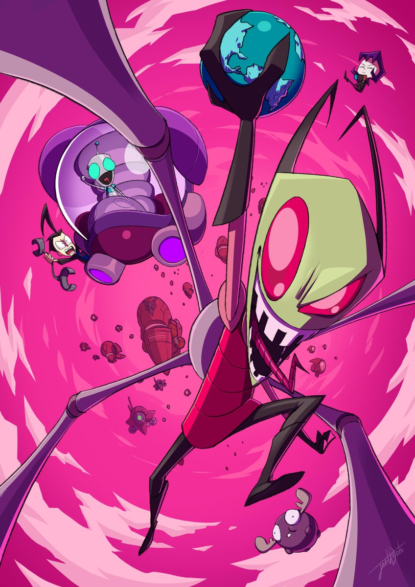 「A little late, but here's my Invader Zim」|Jeetdohのイラスト