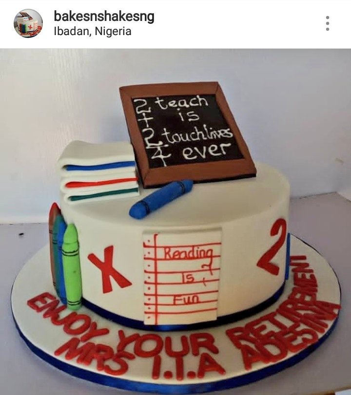Retirement Cakes For Math Teachers
