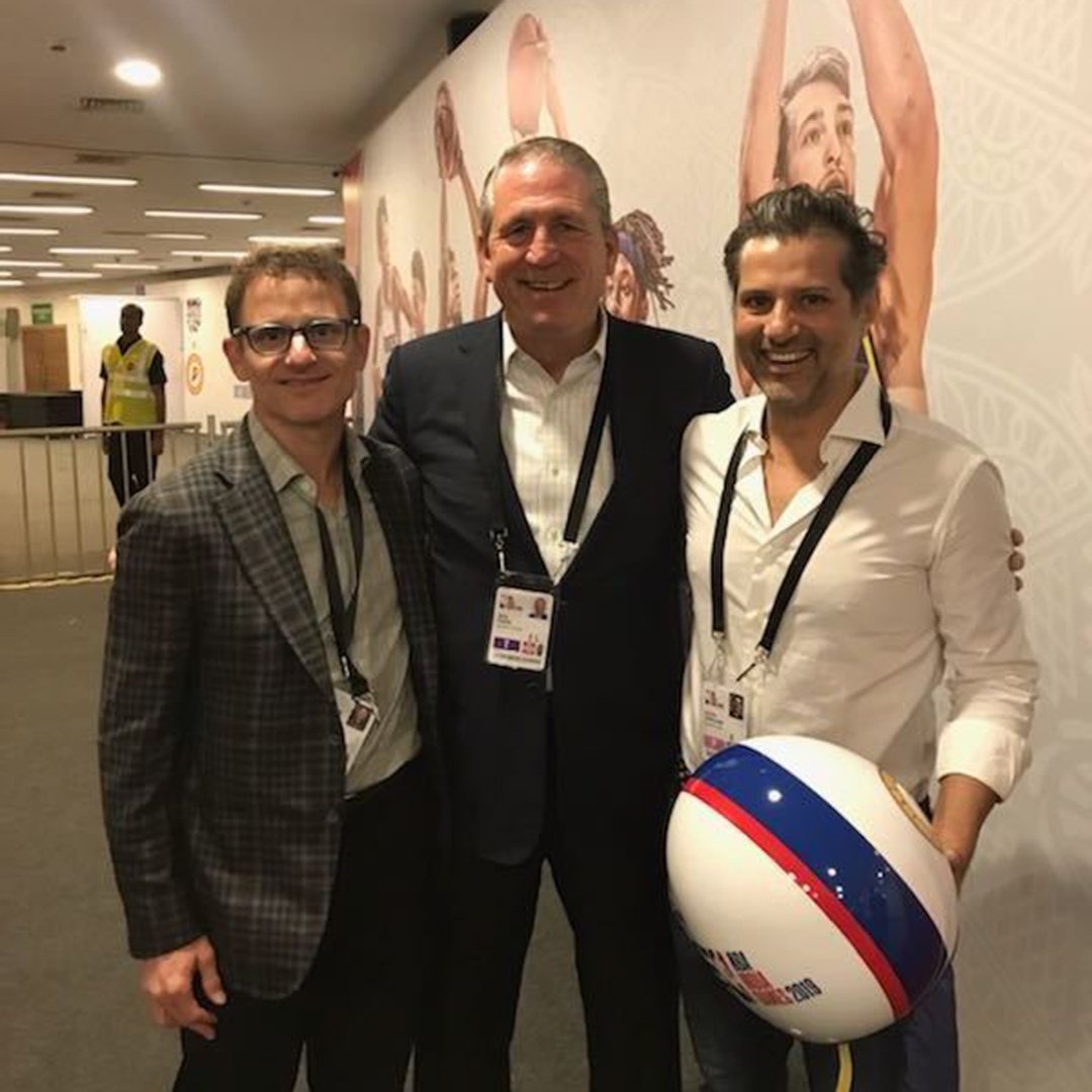 Pacers leadership Steve Simon and Rick Fuson with bookmyshow's Ashish ...