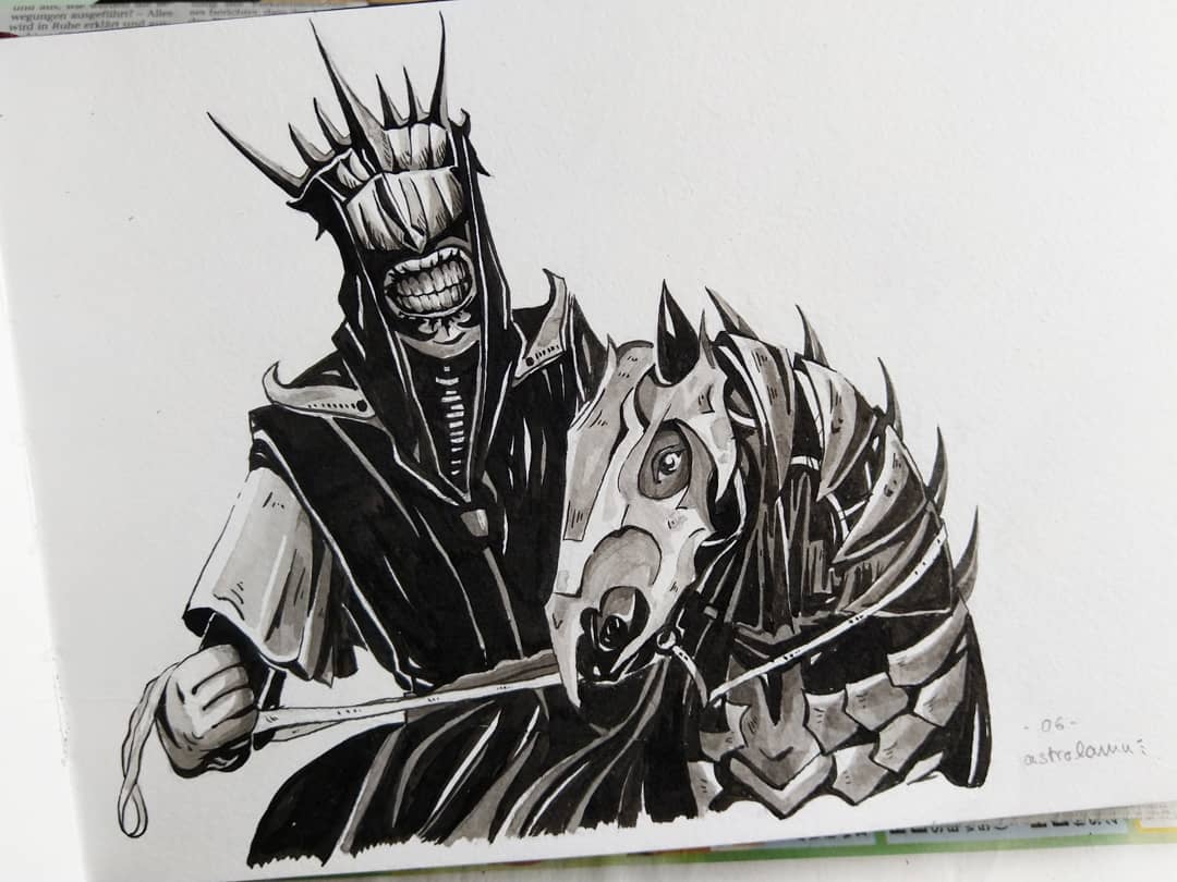 Sauron Tolkien Drawing