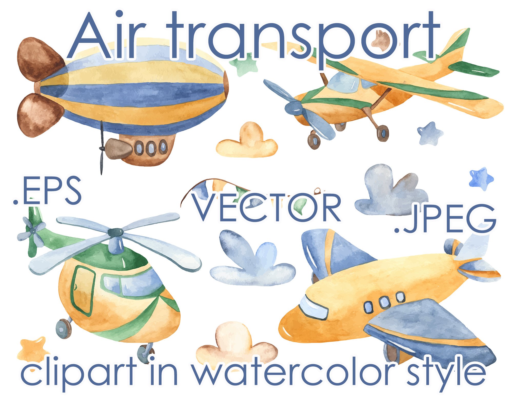 Air Transportation Clipart