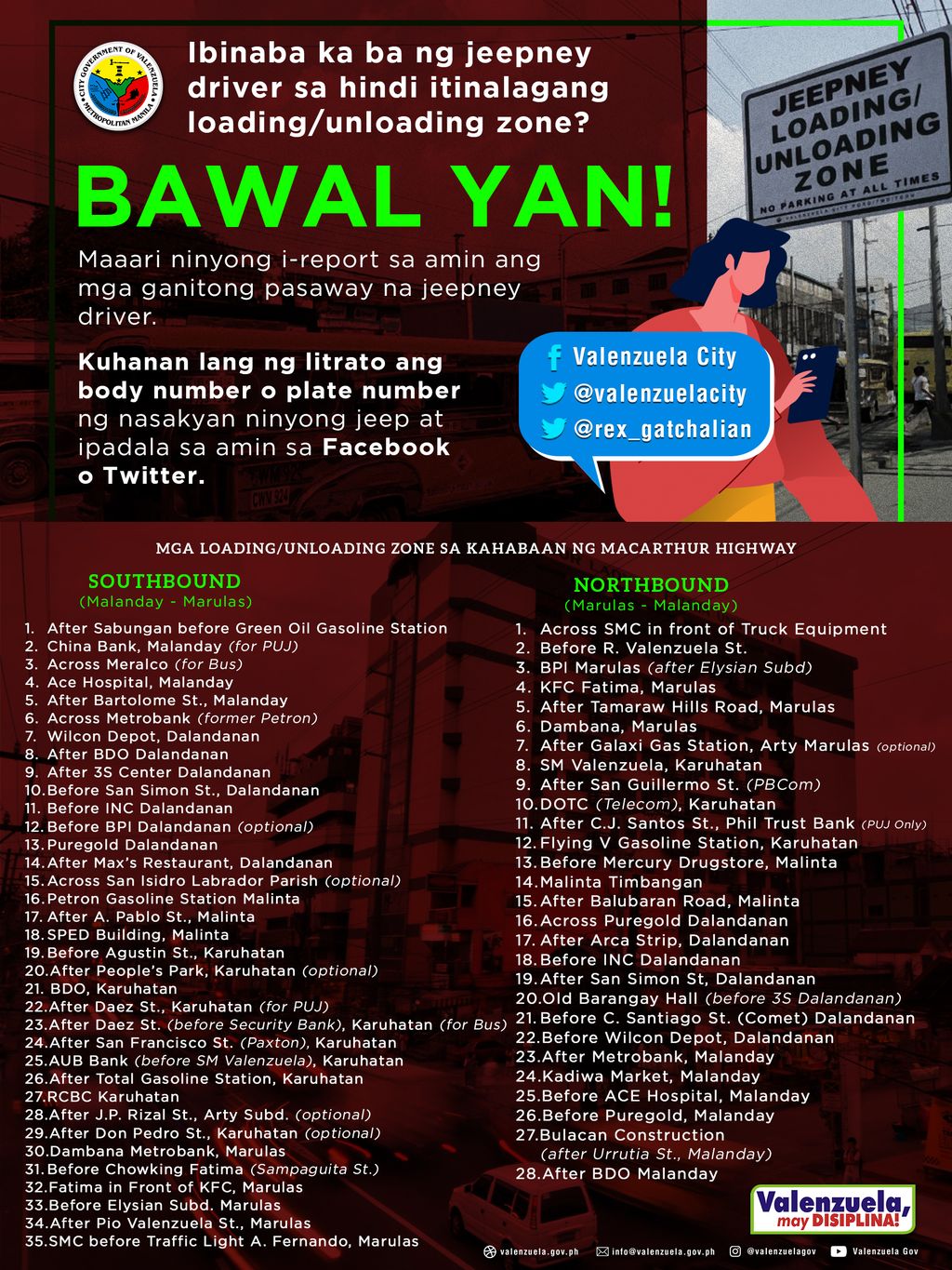 valenzuelacity on Twitter: "Ibinaba ka ba ng jeepney driver sa hindi itinalagang loading ...