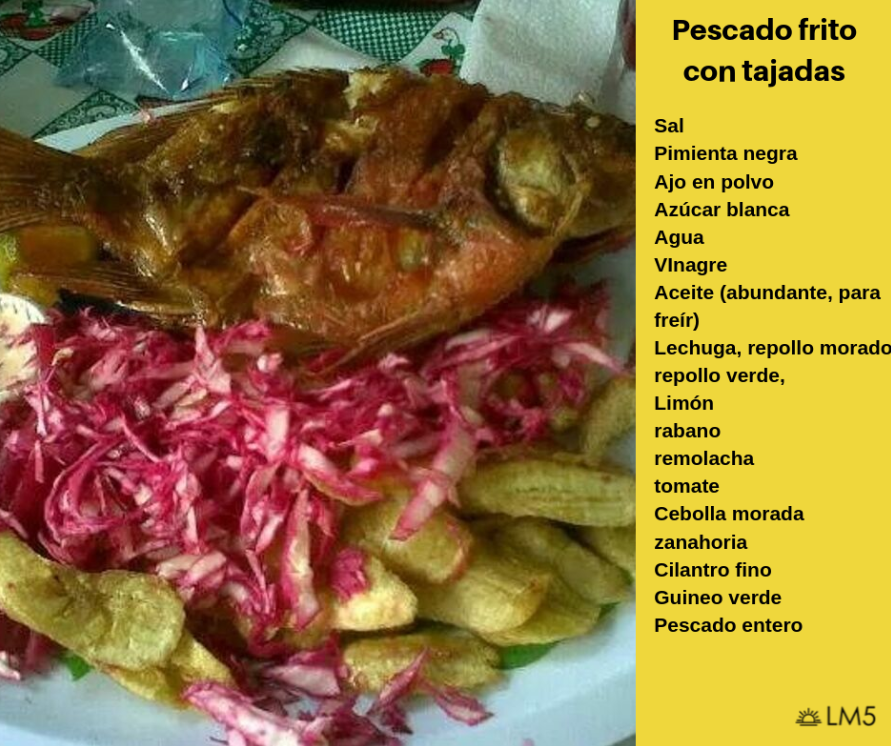 Pescado Con Tajadas