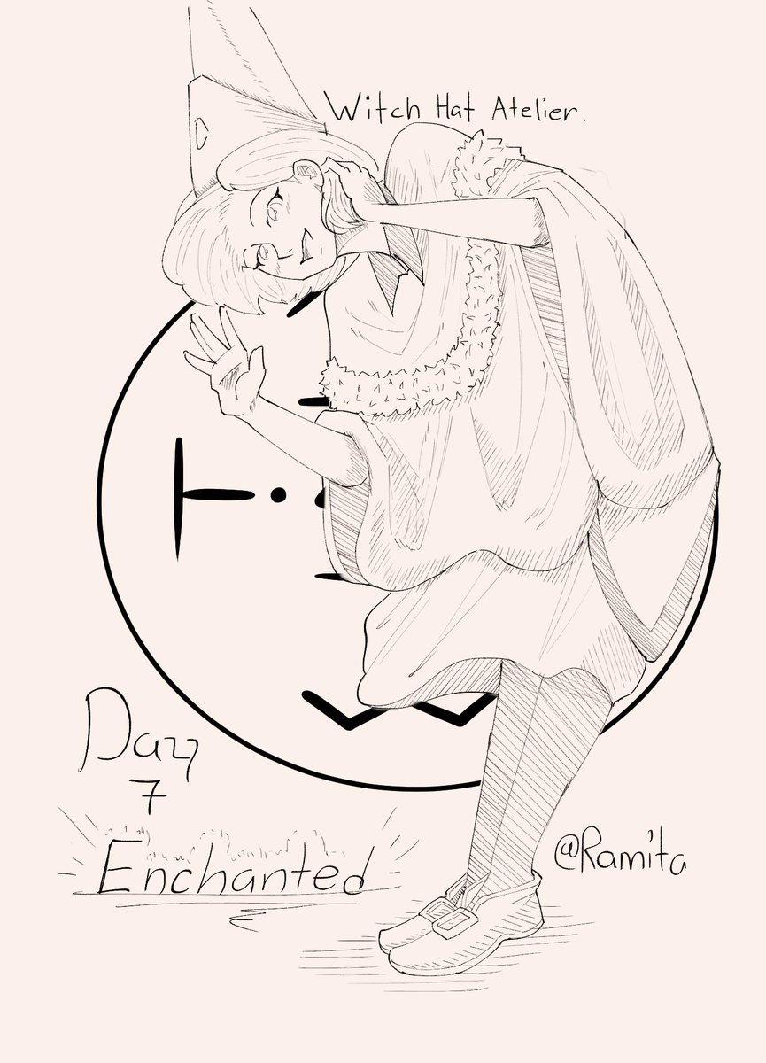 Day 7 ENCHANTED Manga: Witch Hat Atelier (Uff man 10/10) #inktoberDay7 ...