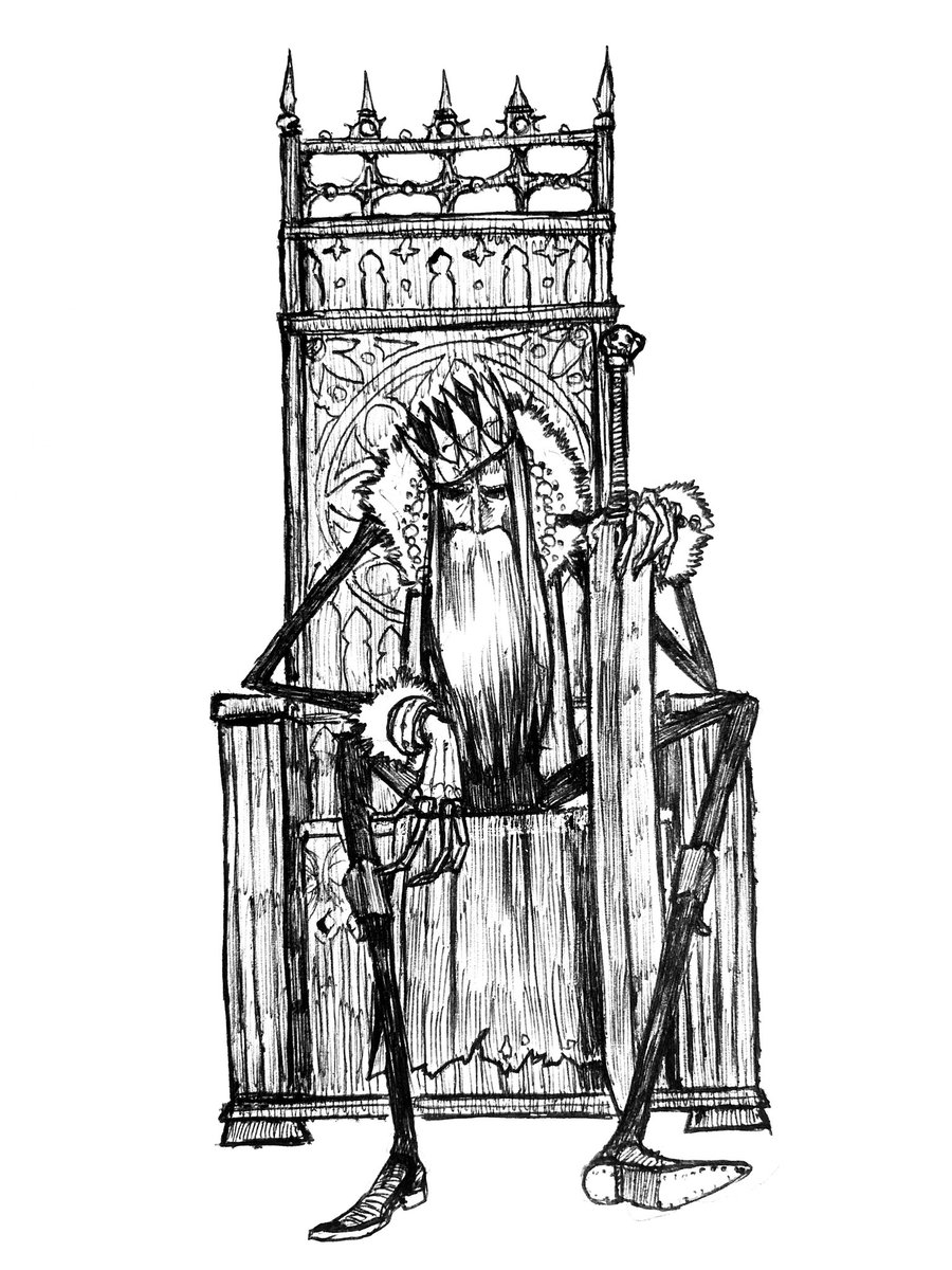 King Throne Drawing