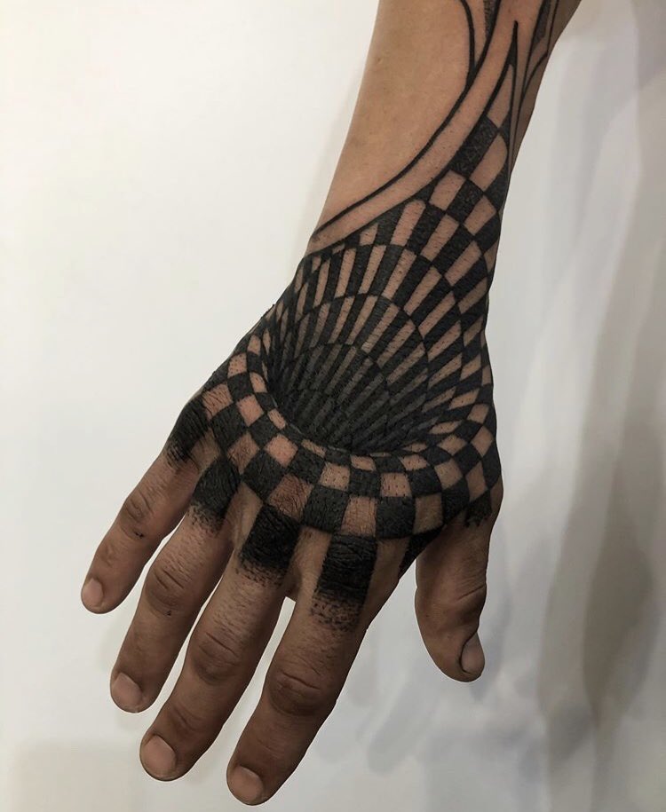 Geometric Hand Tattoos 87 Inspiring Hand Tattoo Ideas For Every Taste
