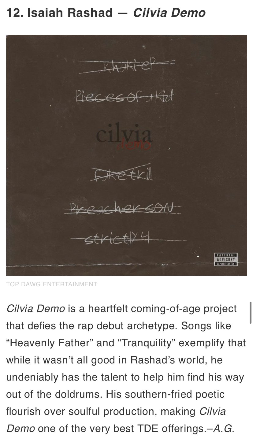 Album De Isaiah Rashad Cilvia Dro | Cilvia Demo, By Isaiah Rashad