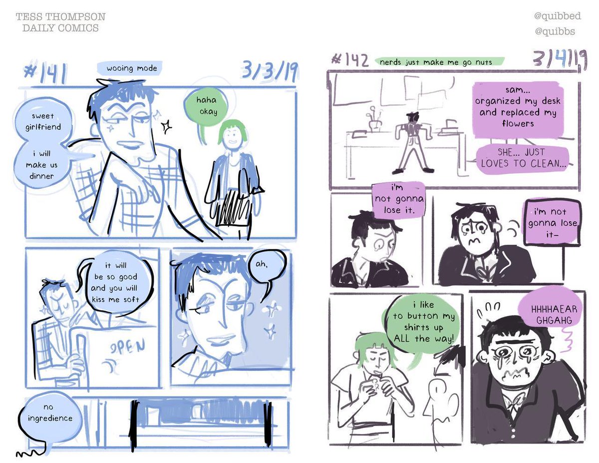 「posting this daily separately bc it was my favorite LOL 」tess (quibbs ...