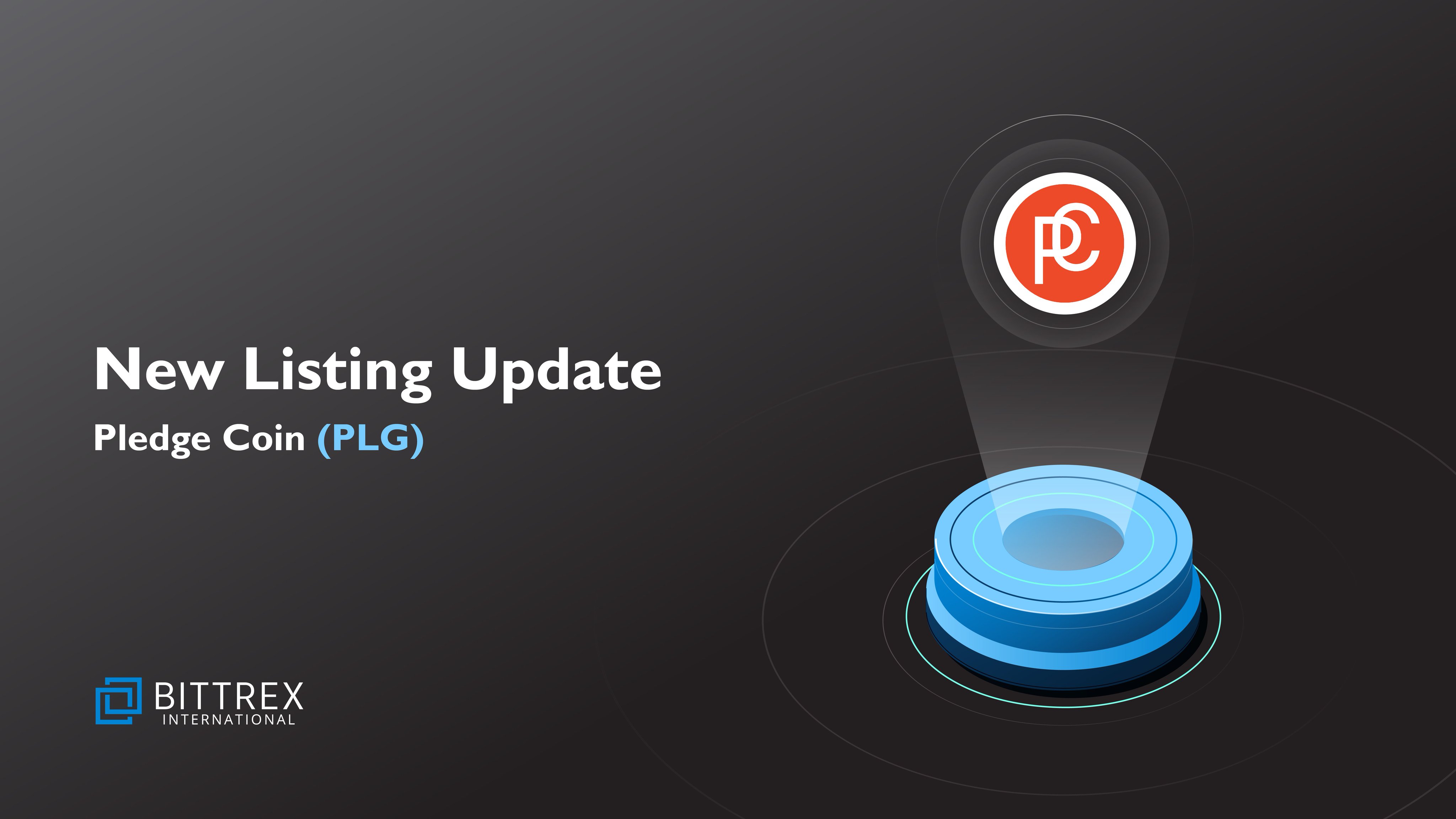 Bittrex Global on Twitter: "New Listing Update: The Pledge Coin (PLG) wallet is open and trading ...