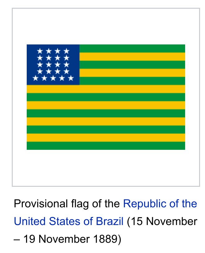 First Flage Brazil