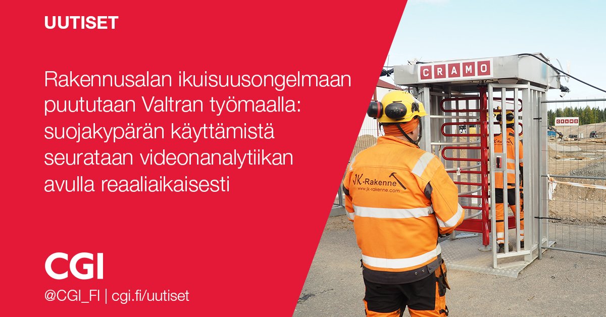CGI Suomi on Twitter: "Rakennusalalla sattuu ja tapahtuu, jolloin mm. pää on usein vaarassa.👷 ...
