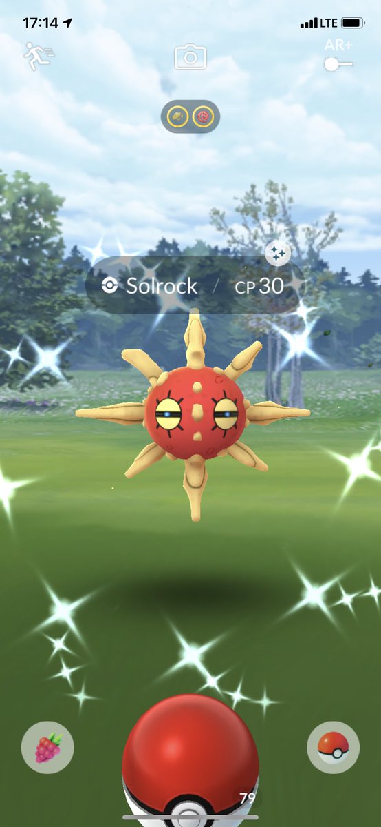 Defeat Solrock in a gym battle - Pokemon Go