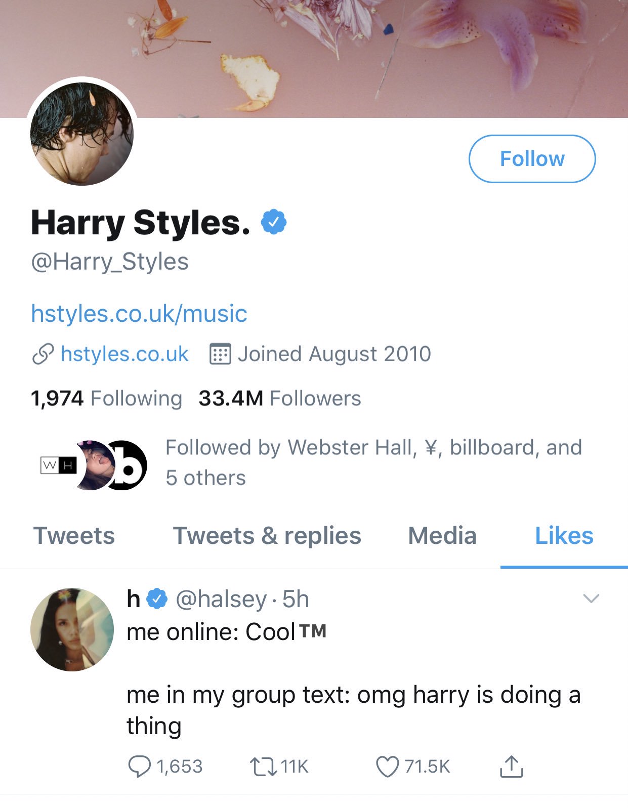 Harry Styles Twitter Pictures