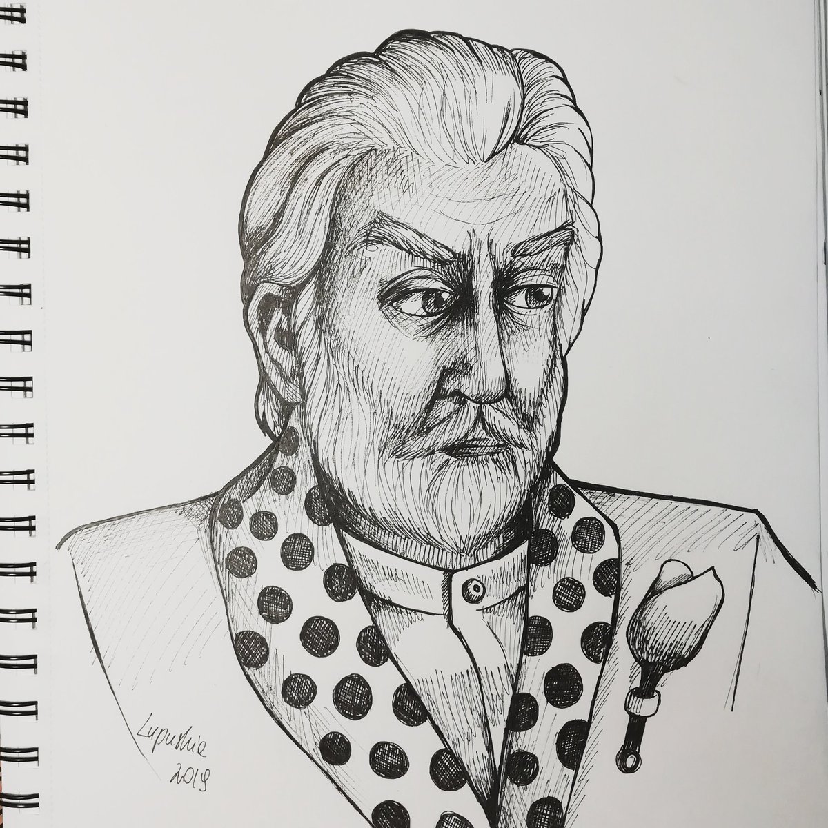 President Snow Hunger Games Drawing