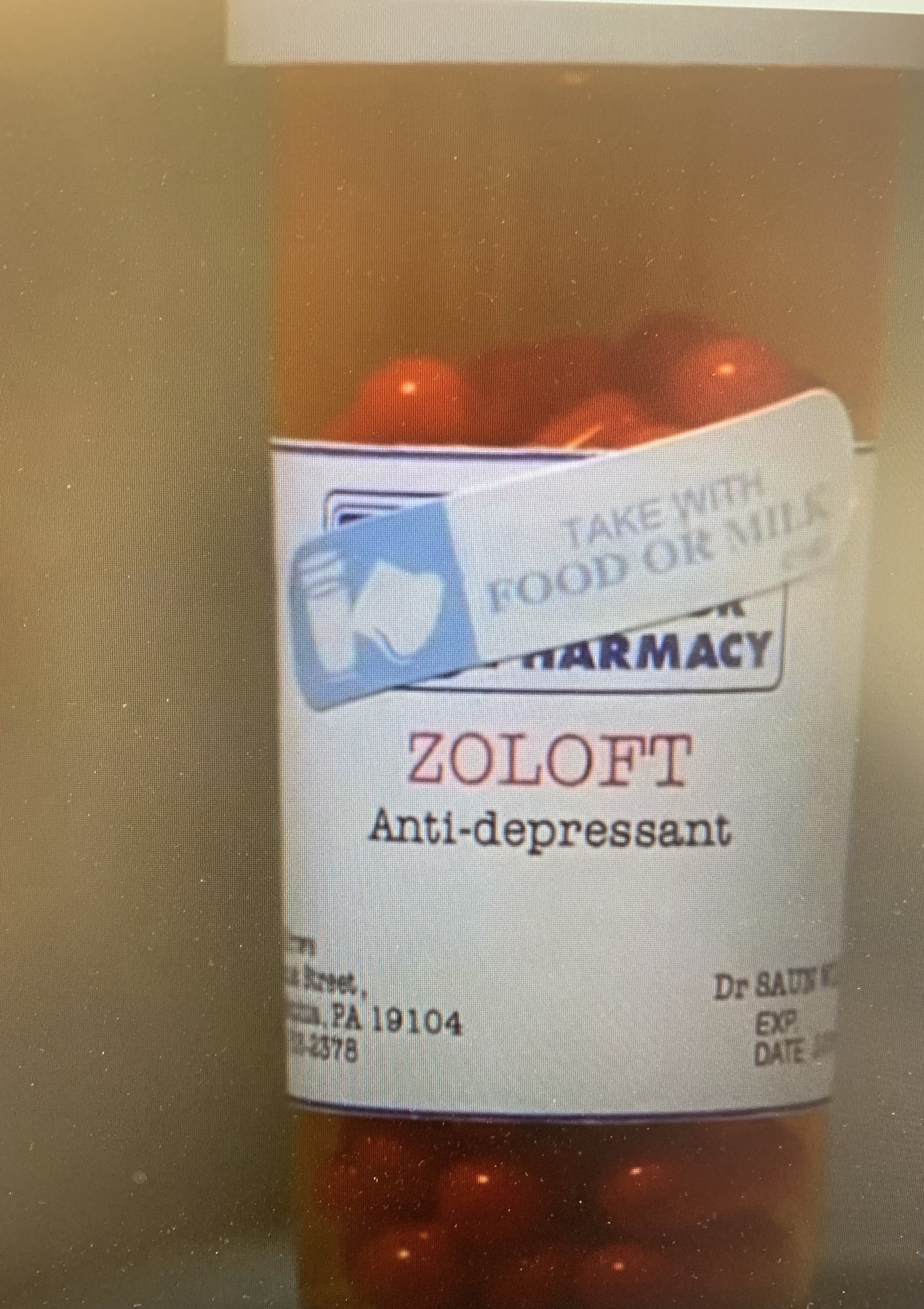 Antidepressants Bottle