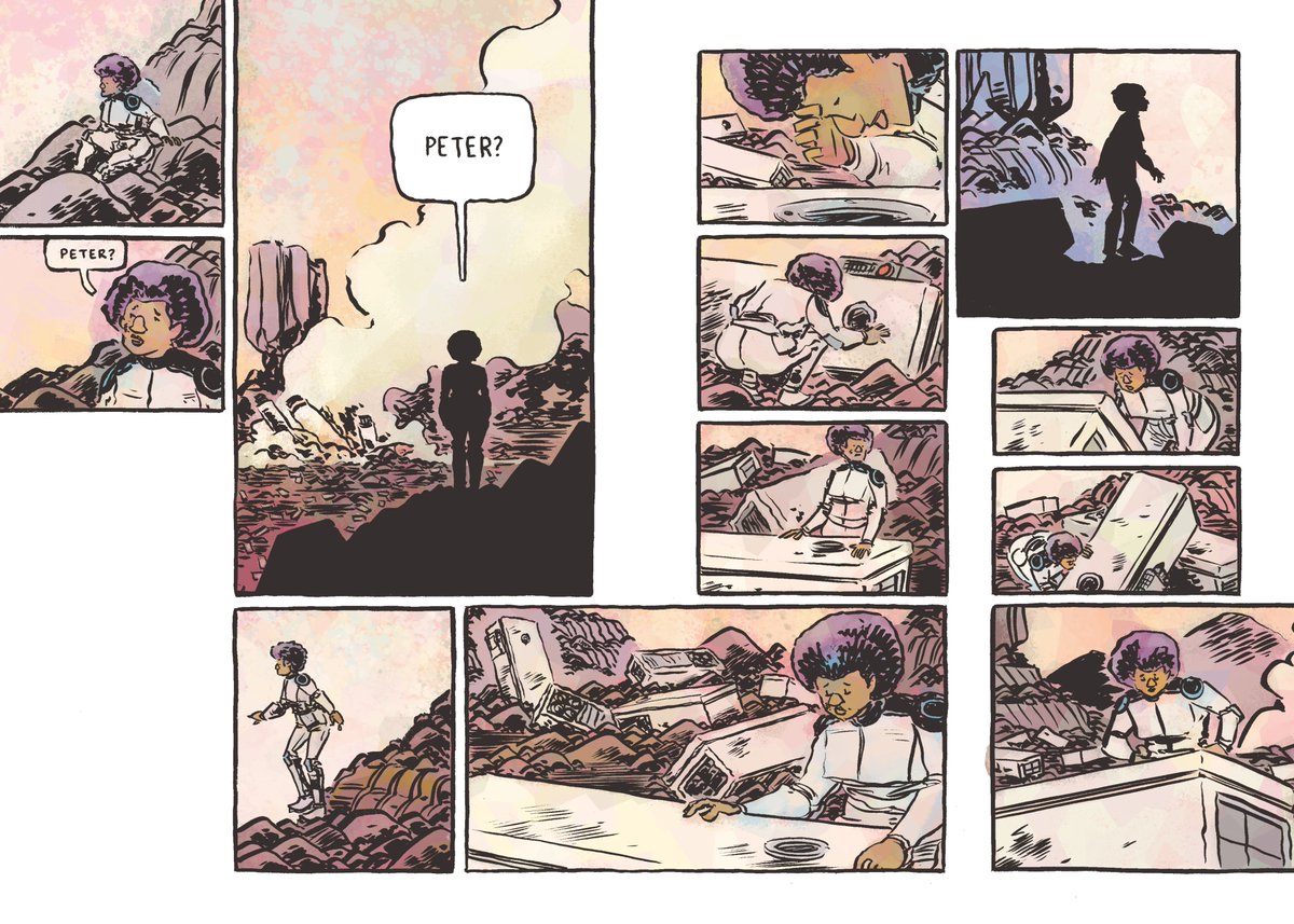 「Pages 2-9 of my just-finished book Planet Paradise. #comics 」Jesse Lonerganの漫画