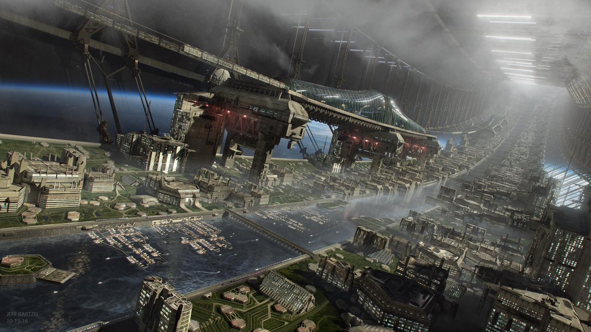 Ring Space Station Art