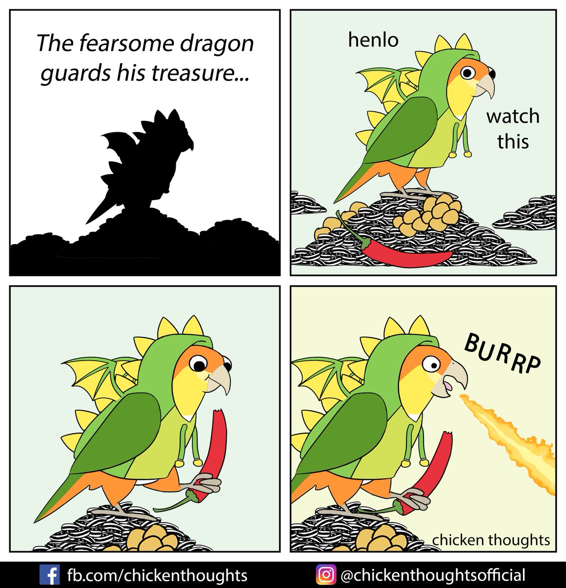 「Inktober #8: Frail #inktober #inktober2019 」Chicken Thoughtsの漫画