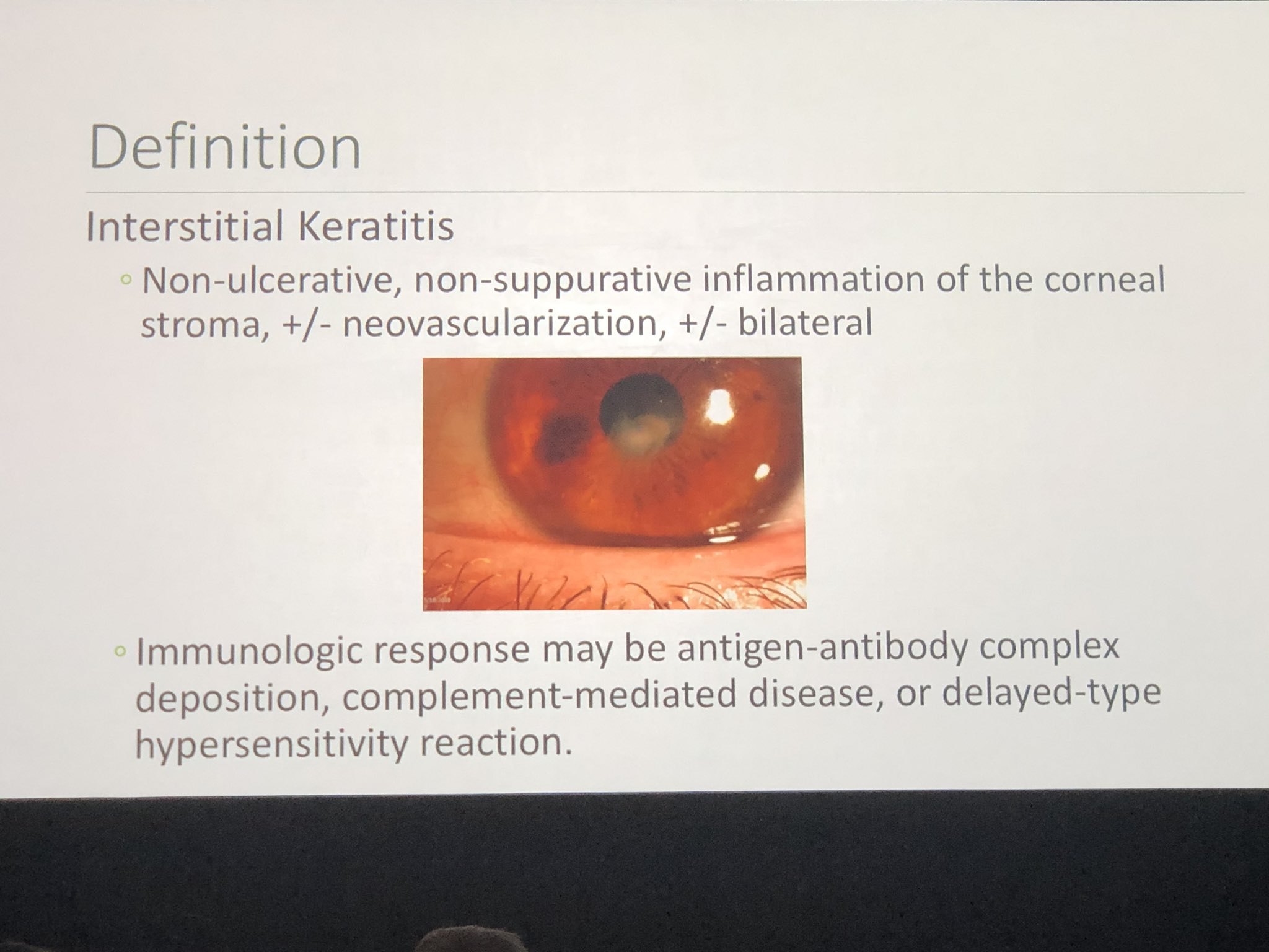 Bilateral Interstitial Keratitis