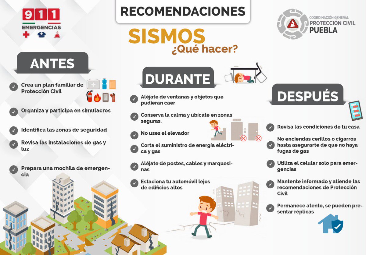 Pc Estatal Puebla On Twitter Medidas Preventivas Para Saber Qué Hacer