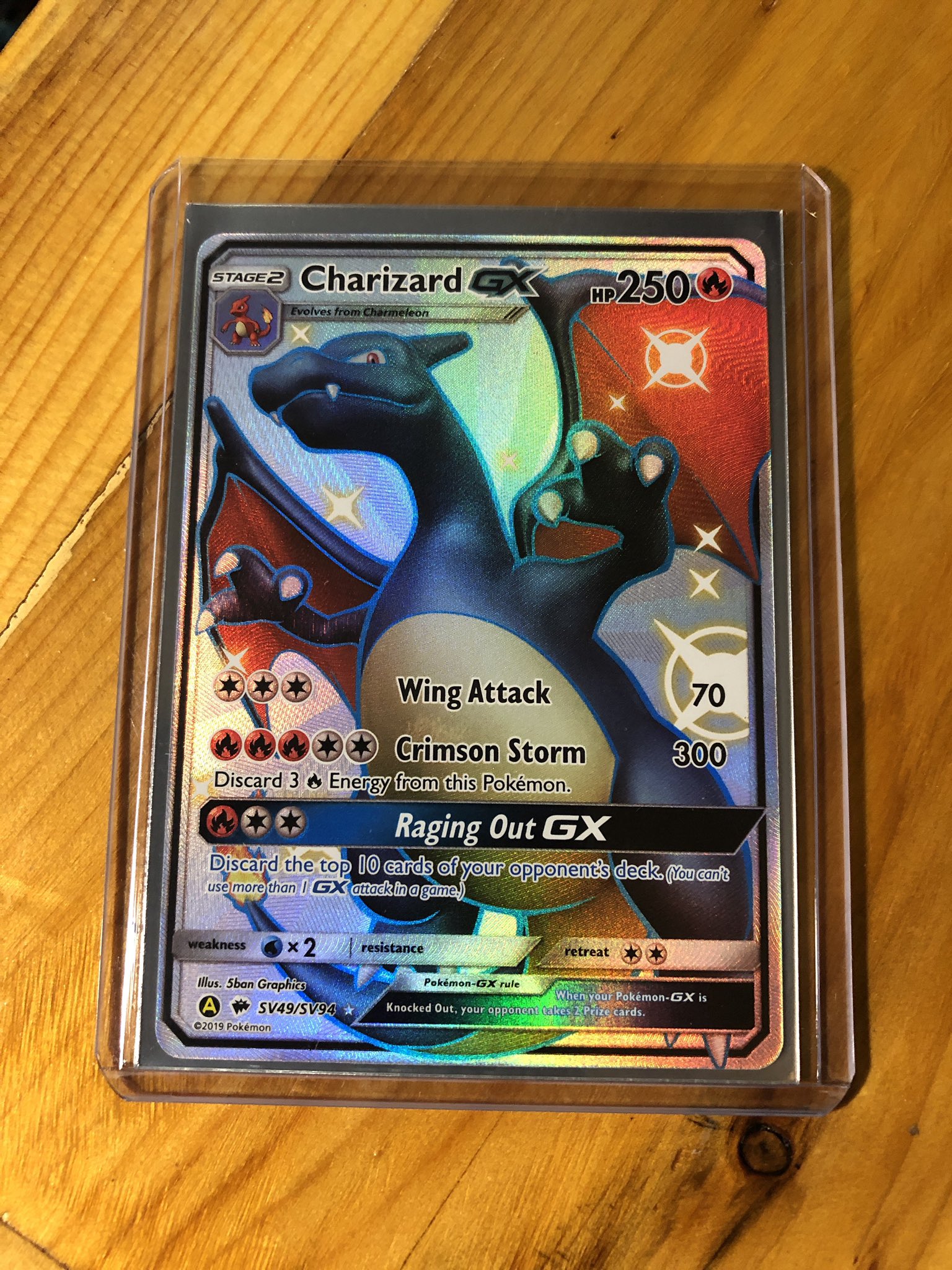 Shiny Charizard X Card