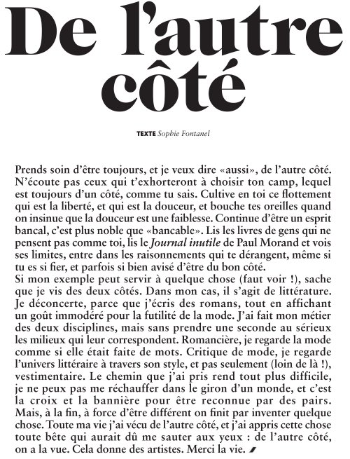 👍 👏🏻 Superbe #texte de @SophieFontanel écrivaste et critique de #mode ...