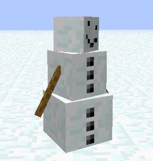 Minecraft Snow Golem Head