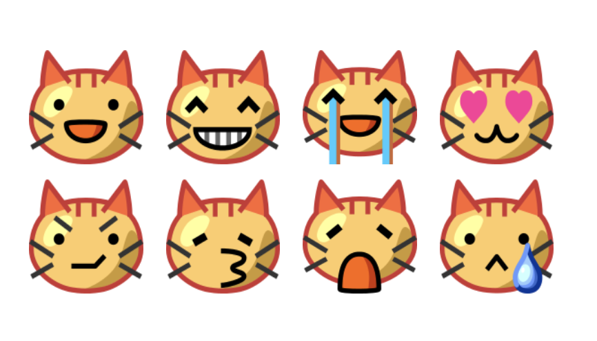 Cat Face Emoticon Japanese