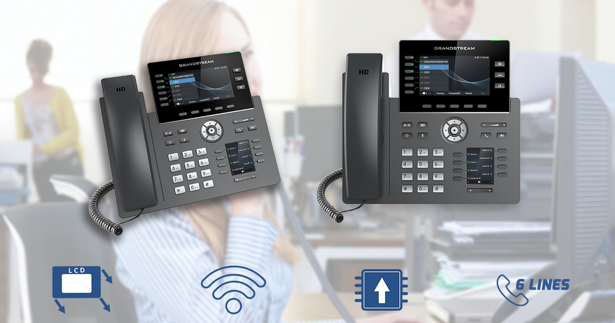 טלפון Grandstream 2616 WIFI SIP