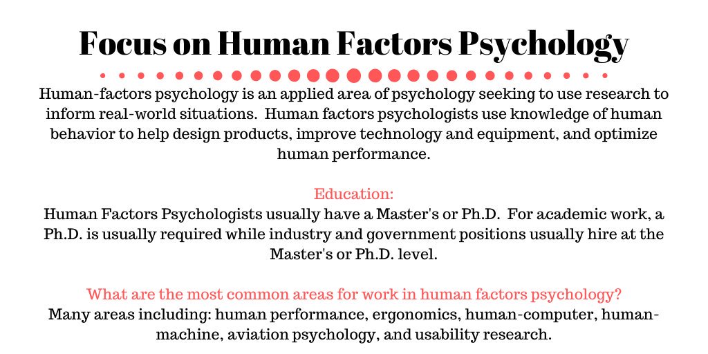 Human Factors Psychology