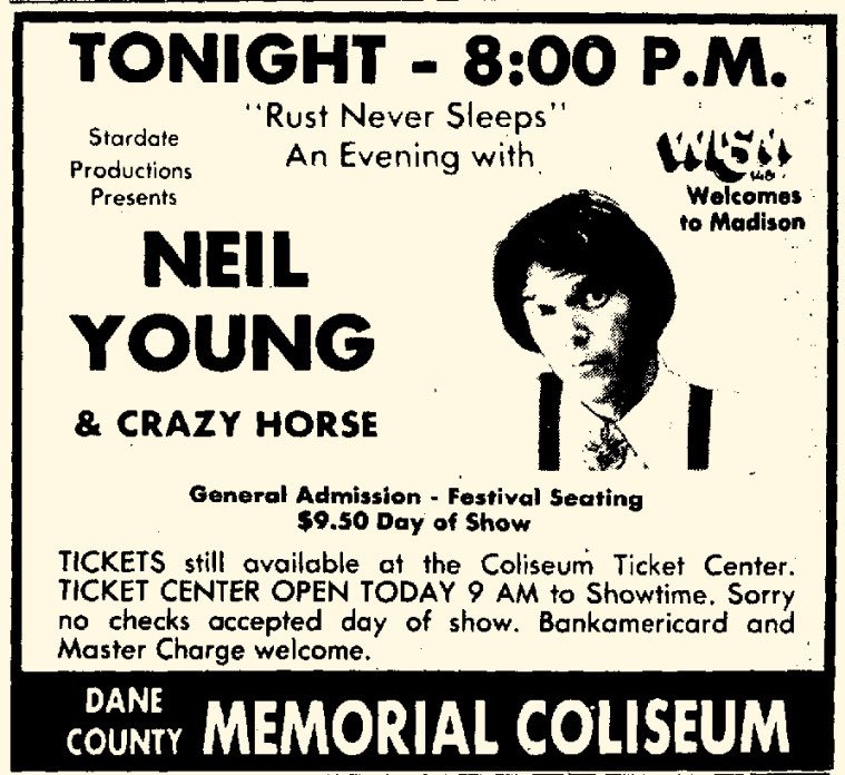 Neil Young Rust Never Sleeps Poster