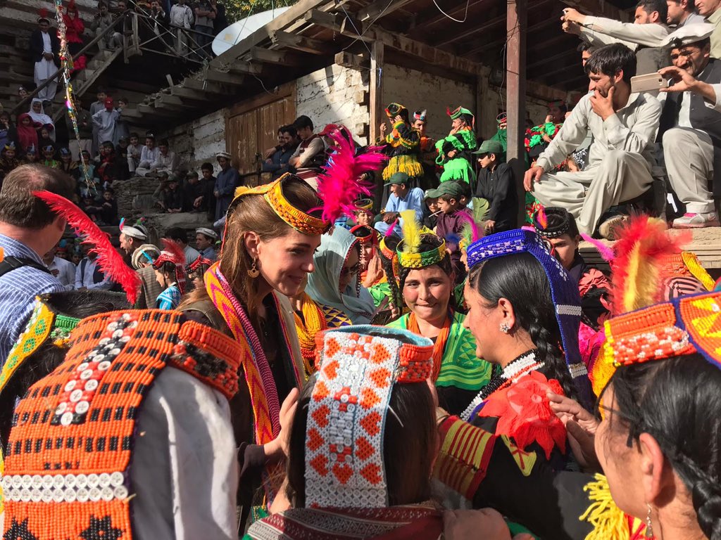 There was a colourful welcome for William and Kate as they visited the ...