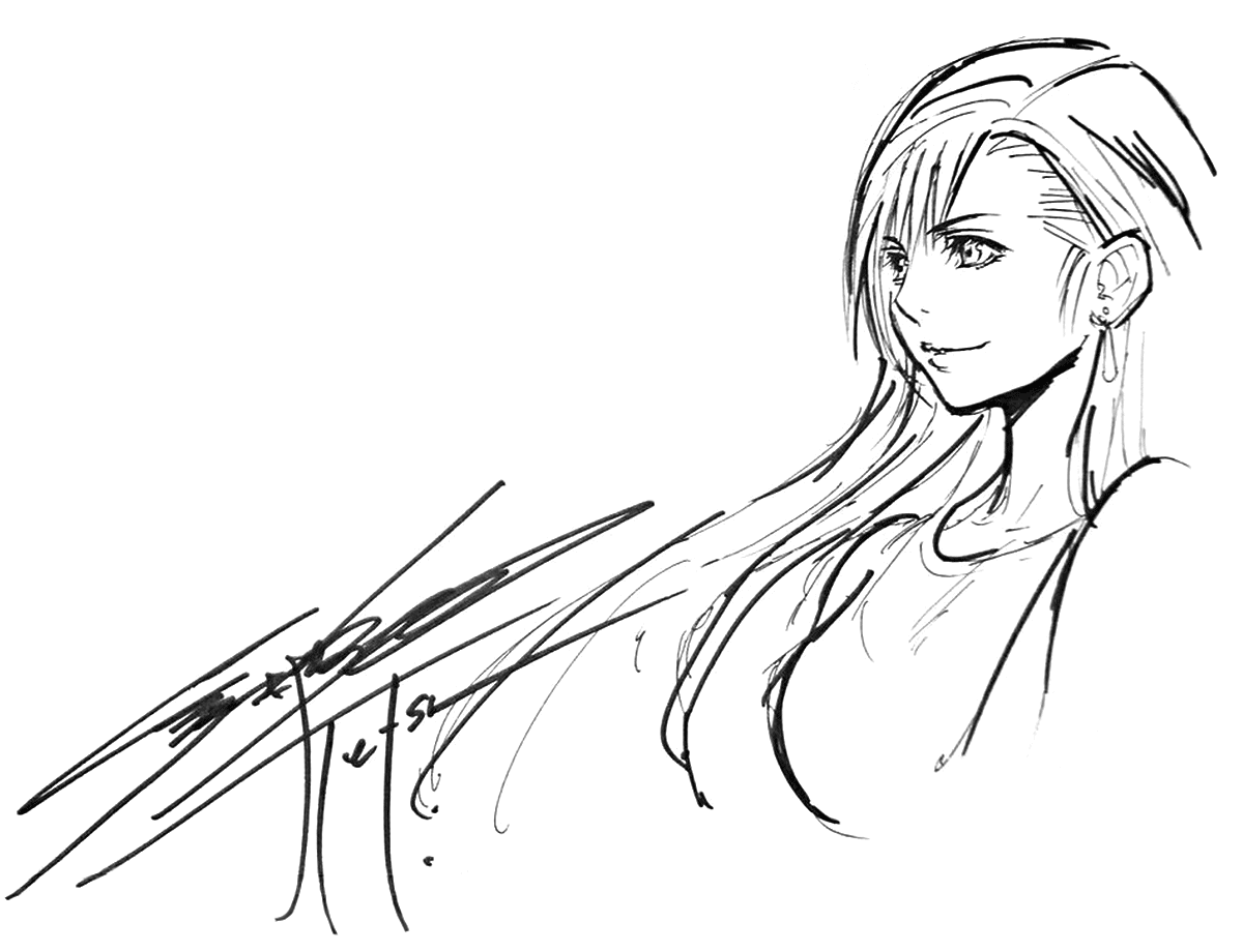 Final Fantasy Tifa Drawing
